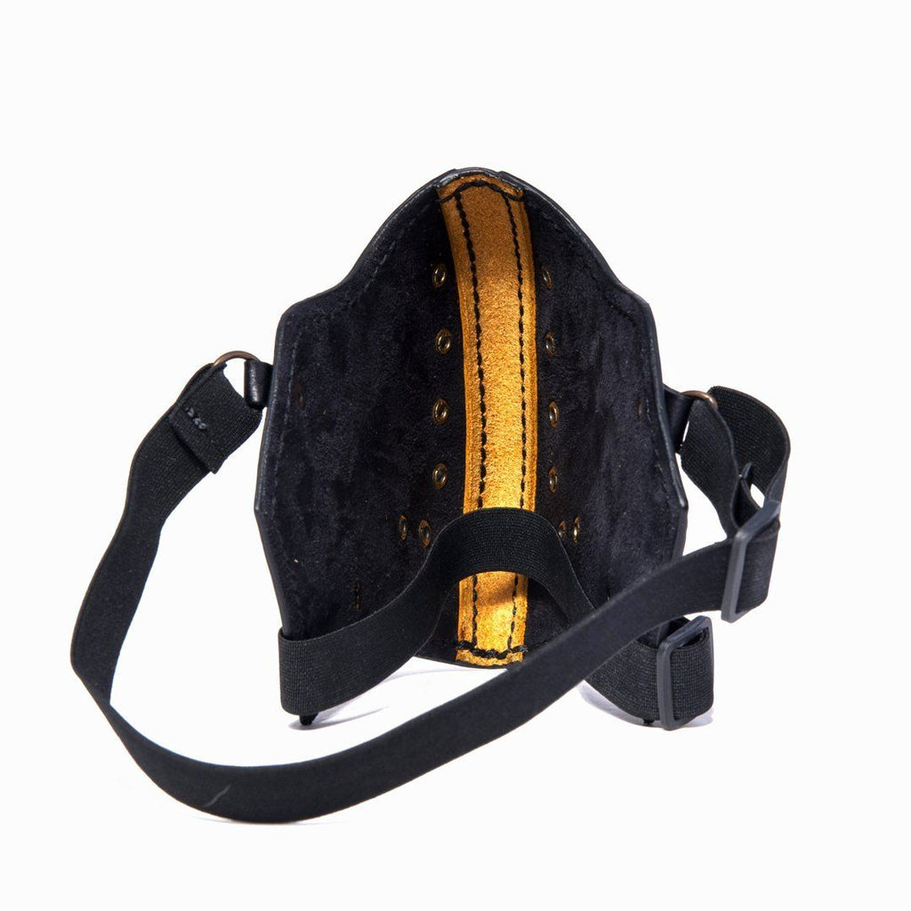 Hand Painted Vegetan Leather Bikers Mask – The Ottoman Collection
