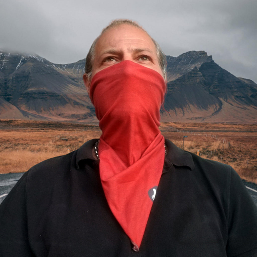 Unique Neck Gaiter - Triangle Face Mask - Abstract Red - Red Face Mask ...