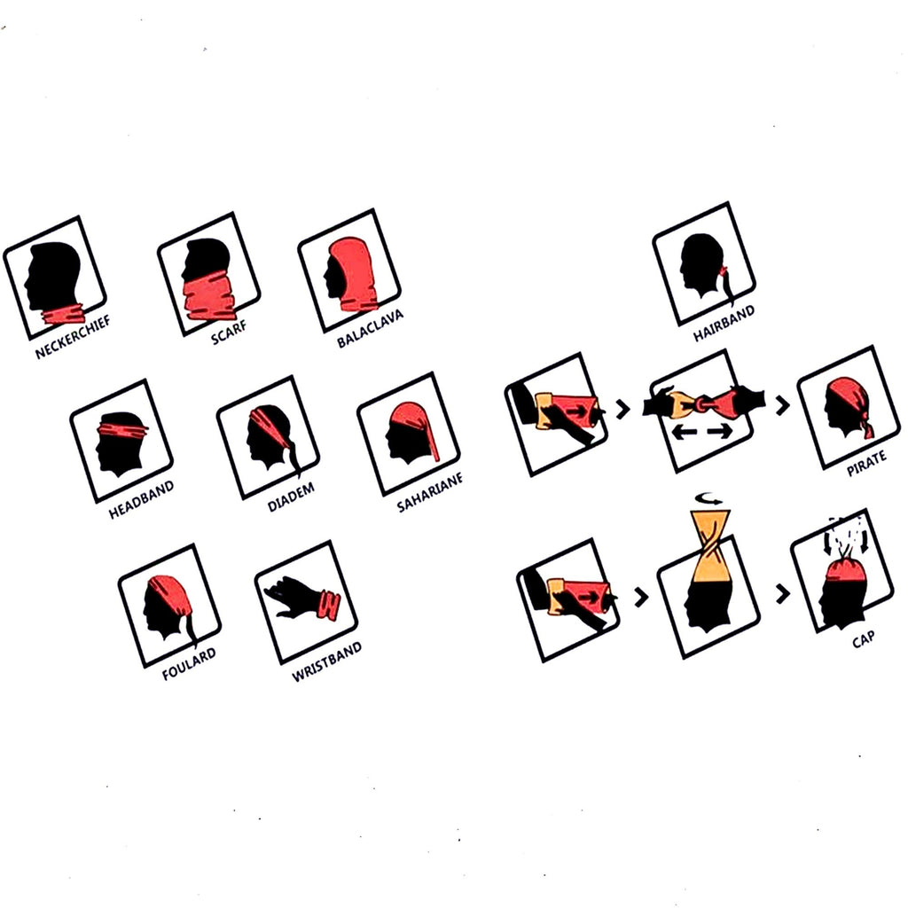 Neck Gaiter-Face Mask-Coolmax Bandana-Boomers Cycling Design Multicolo ...