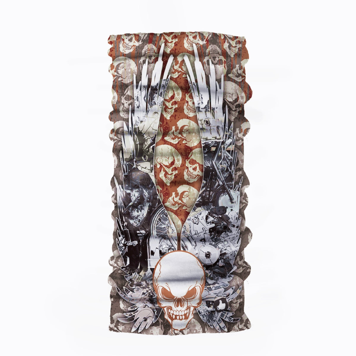 Neck Gaiter-Face Mask-Head Scarves-Headband-Biker's Wings-Skull Design ...
